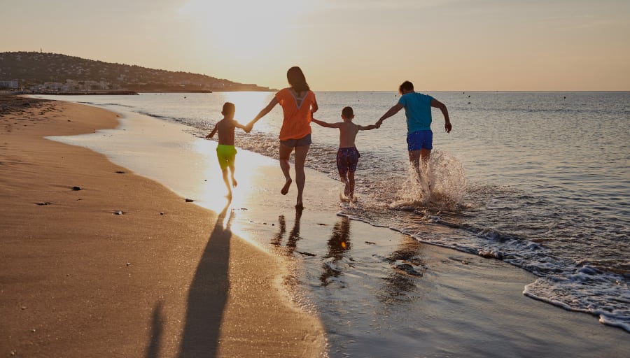 Camping an Strand und Meer