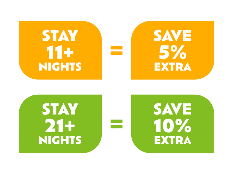 Long Stay Holiday Discounts | Offers | Eurocamp