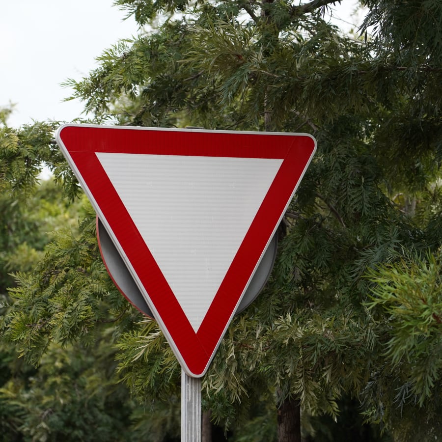 This sign indicates that you're coming up to a junction and need to ...