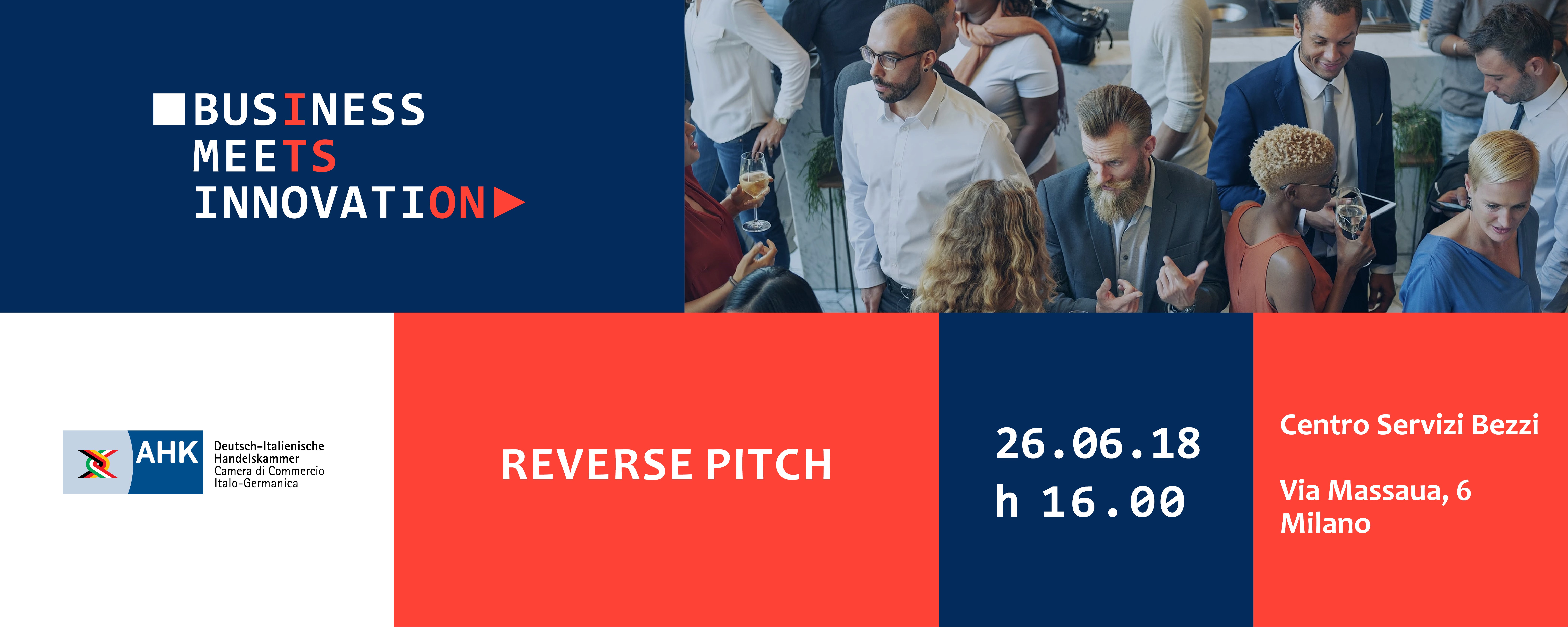 Business meets Innovation - Reverse Pitch - Eventboost