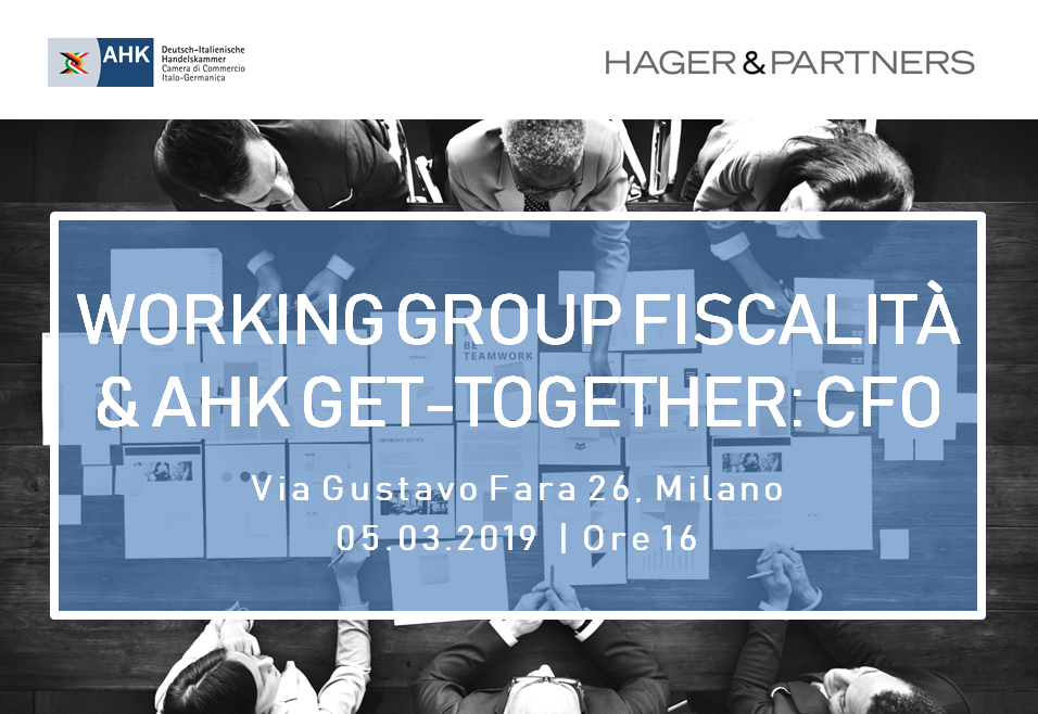 AHK GET-TOGETHER & WORKING GROUP FISCALITA' CFO - Eventboost