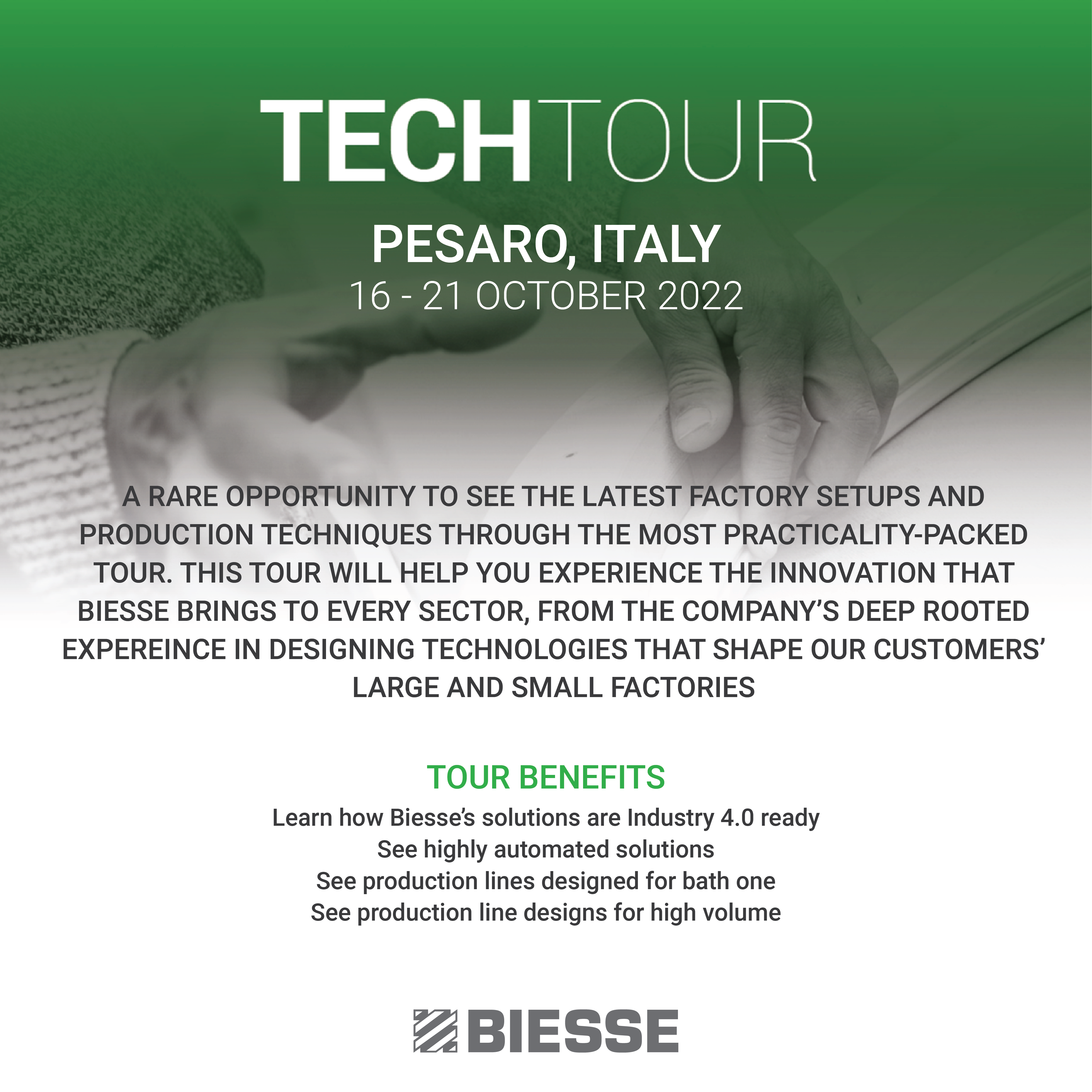 BIESSE TECH TOUR ITALY - Eventboost