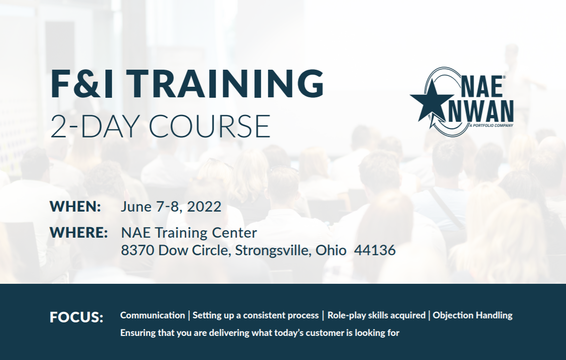 NAE/NWAN F&I Academy