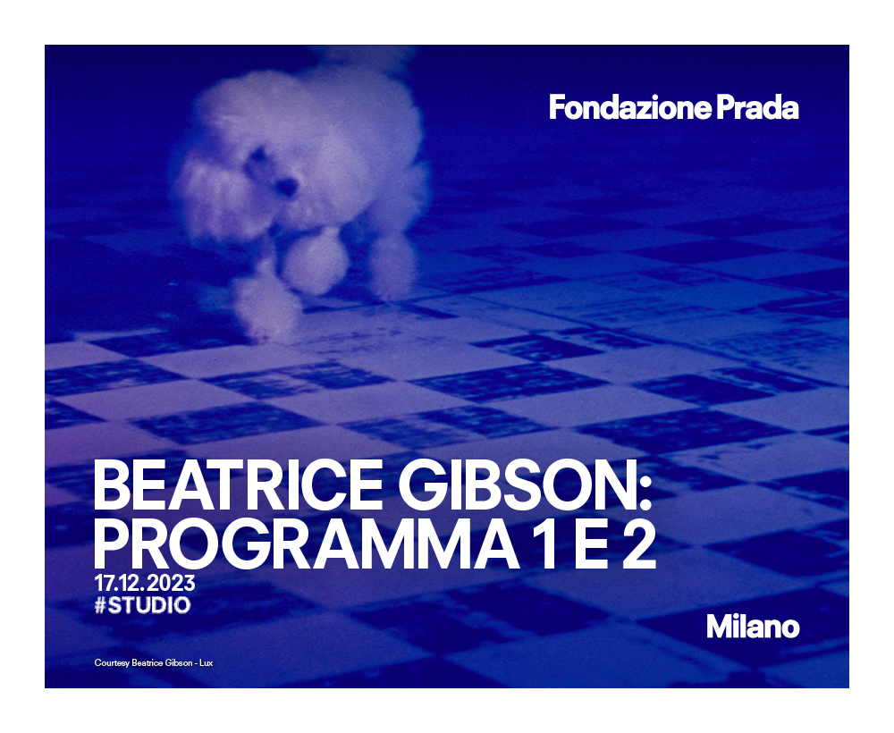 Beatrice Gibson: Program 1 & 2 - Eventboost