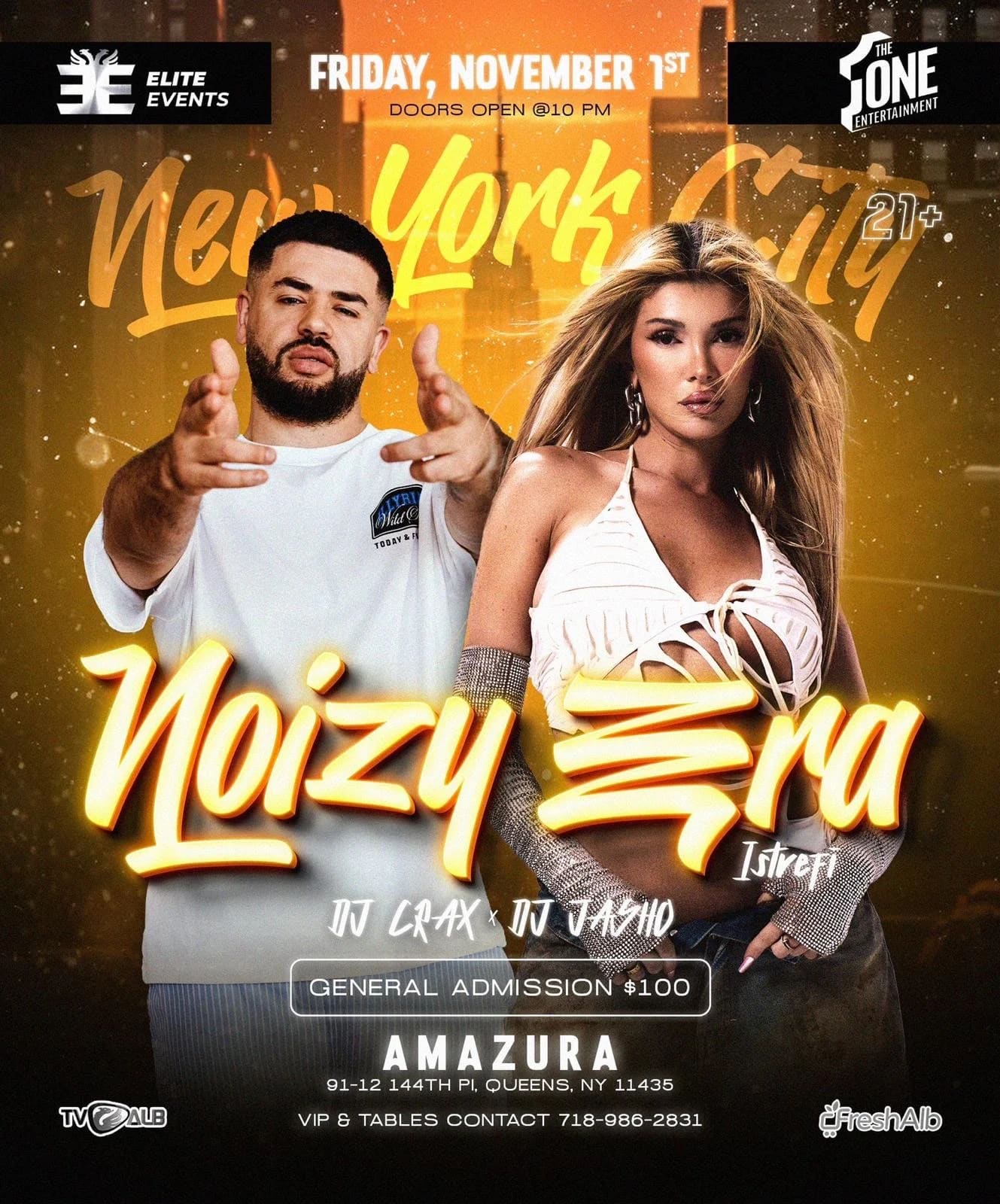 NYC: NOIZY & ERA ISTREFI | Ticketing Administration