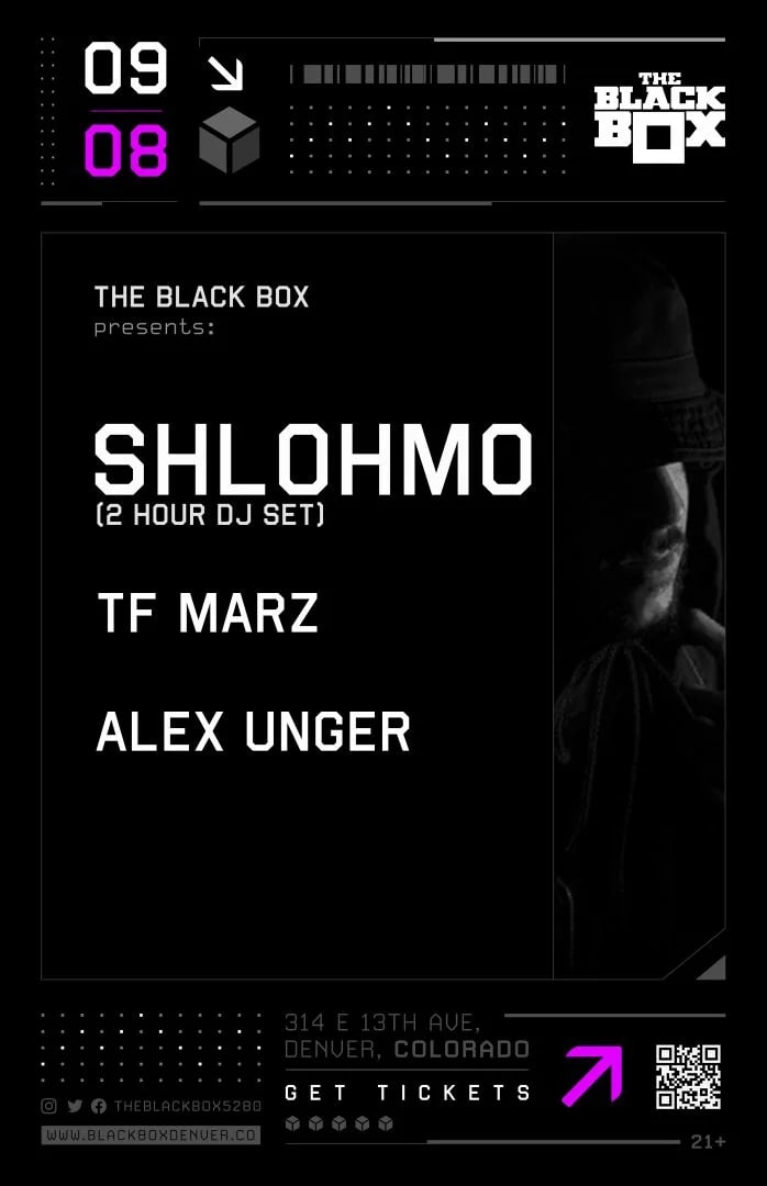 The Black Box presents: Shlohmo (2 Hour DJ Set) w/ TF Marz, Alex Unger ...