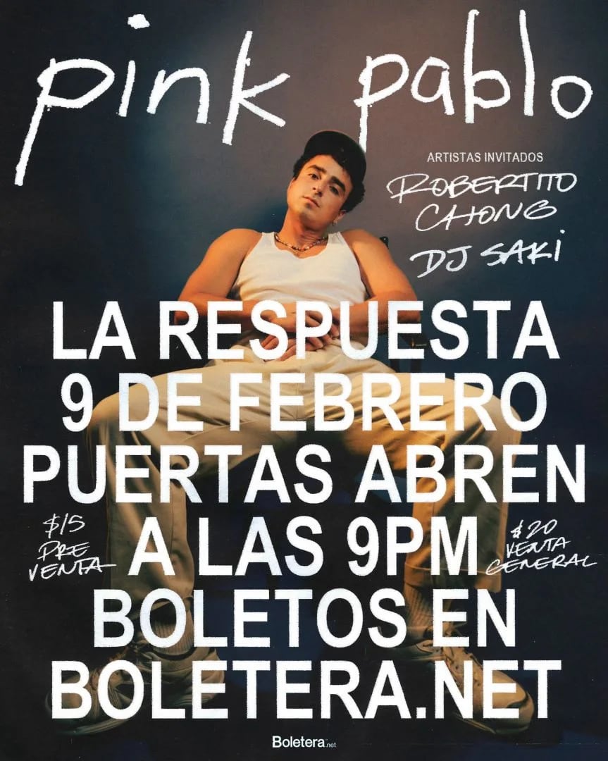 Pink Pablo | Boletera