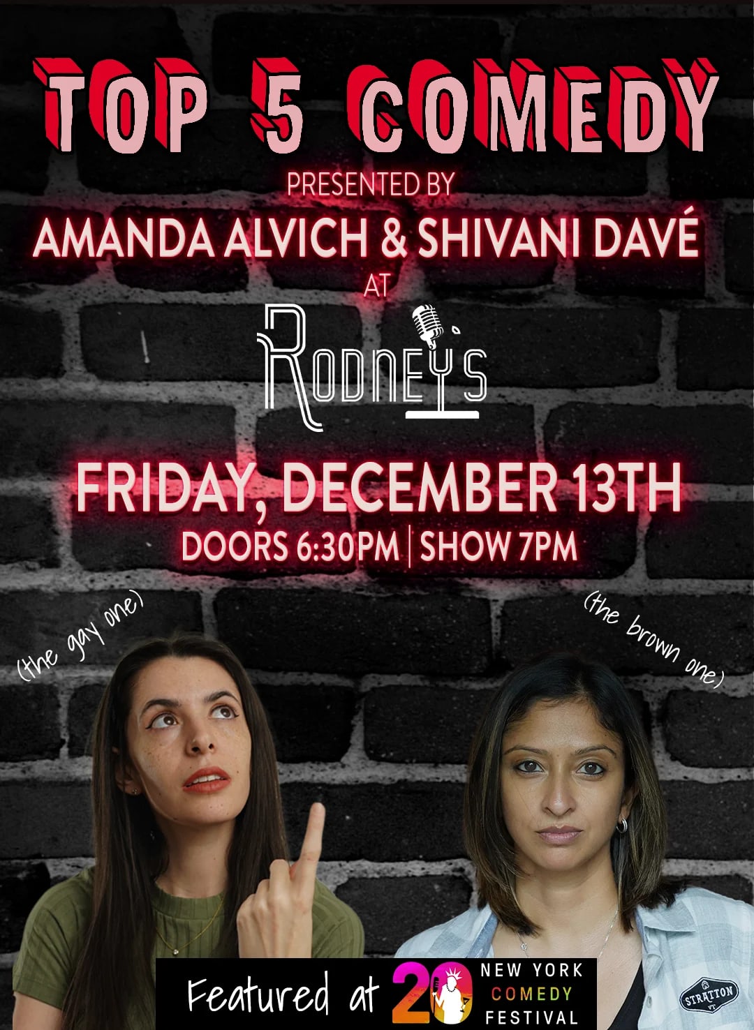 Top 5 Comedy Ft. Roy Wood Jr, Rachel Feinstein, Austin Nasso, Amanda ...