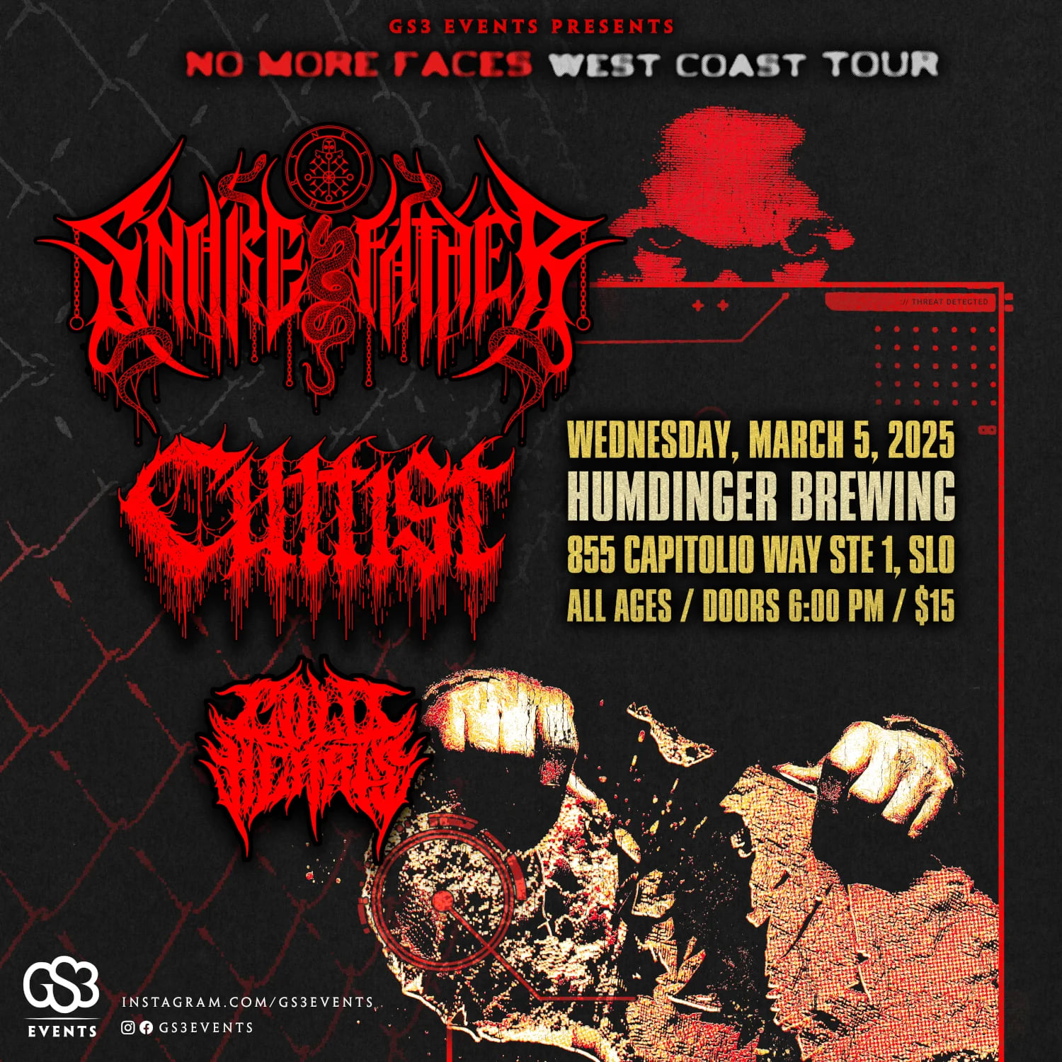 Snake Father / Cultist / Cold Hearts | My805Tix