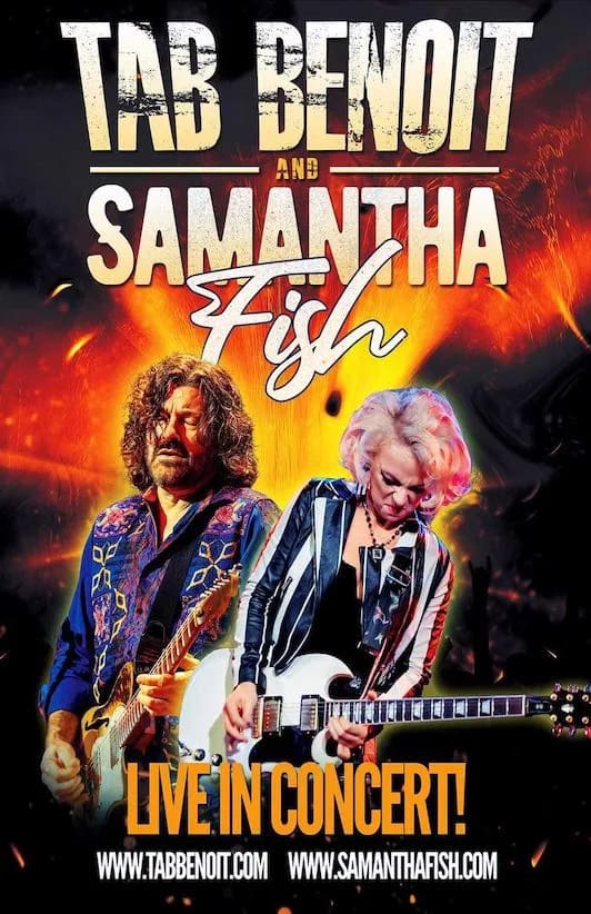 TAB BENOIT + SAMANTHA FISH Tickets Mar 28, 2026, 8:00 PM | OUTHOUSE