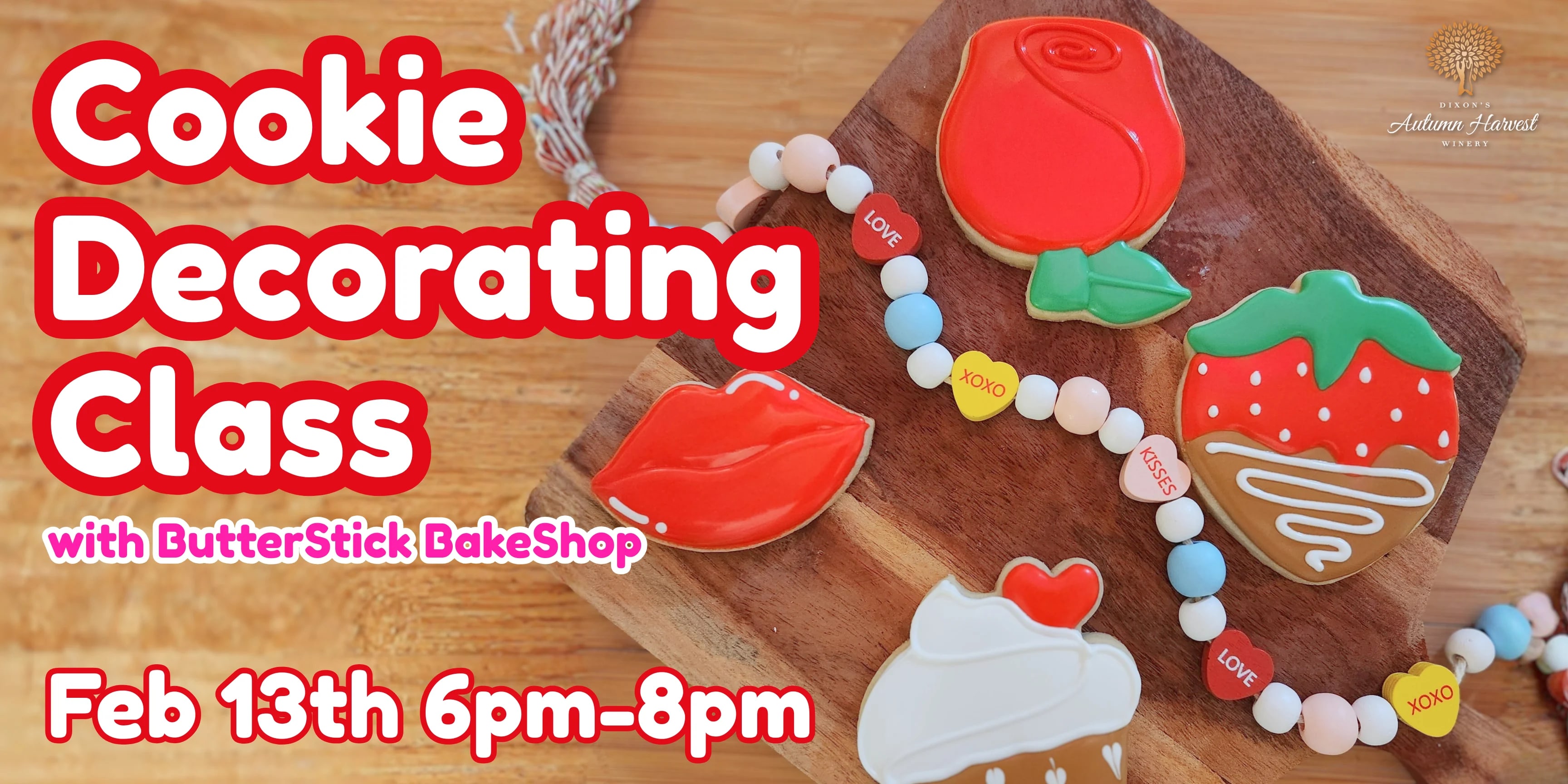 Sip & Create: Galentines Cookie Decorating Class | Volume One Tickets