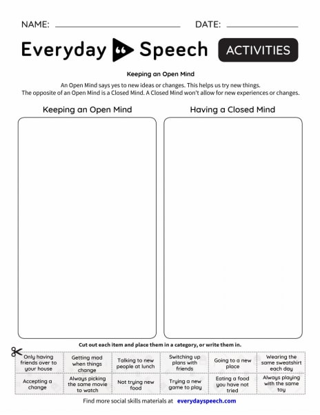 Keeping an Open Mind - Everyday Speech