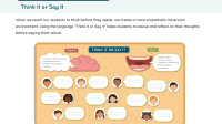 Lesson Plan: Think It or Say It - Everyday Speech