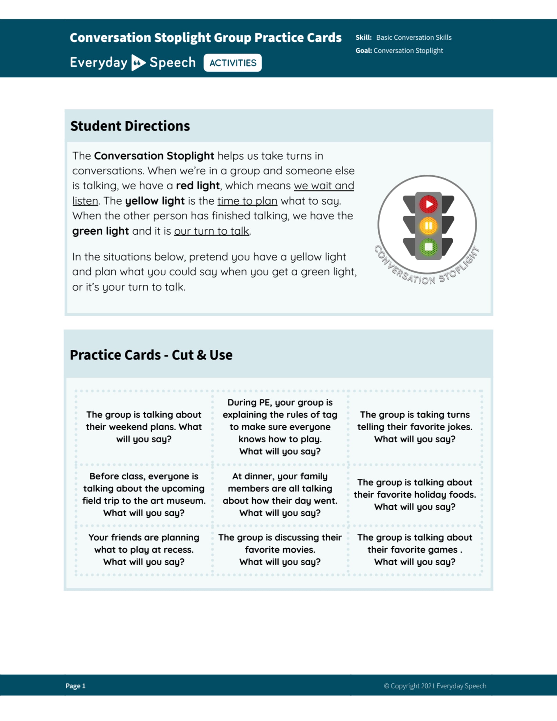 Stoplight Vocabulary Lesson Plan at Christopher Adkins blog