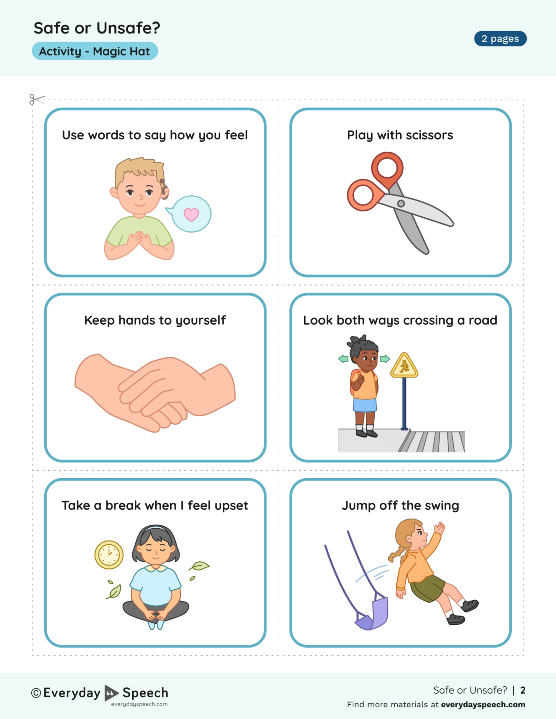 Lesson Plan: Keeping Hands to Yourself - Everyday Speech