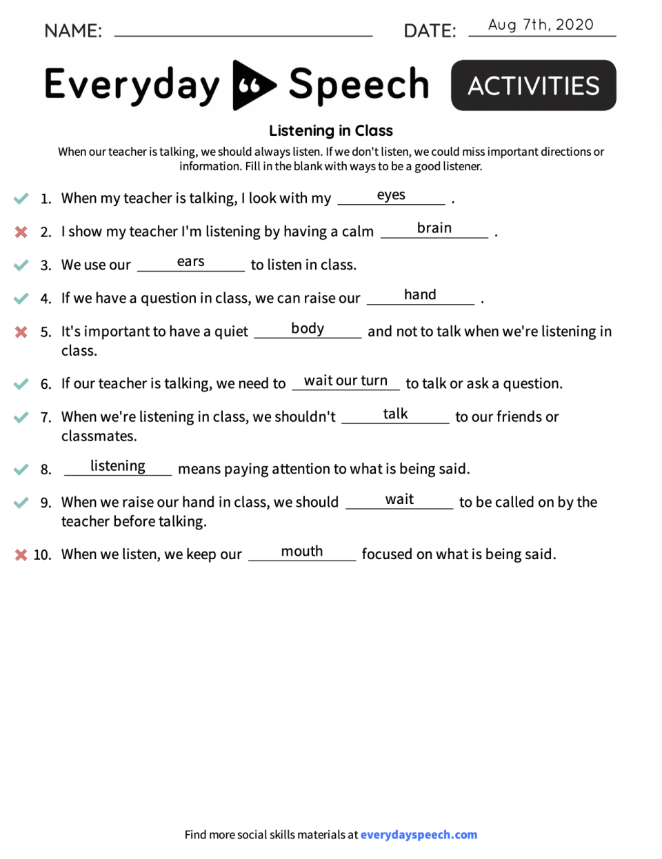 interactive tasks for students