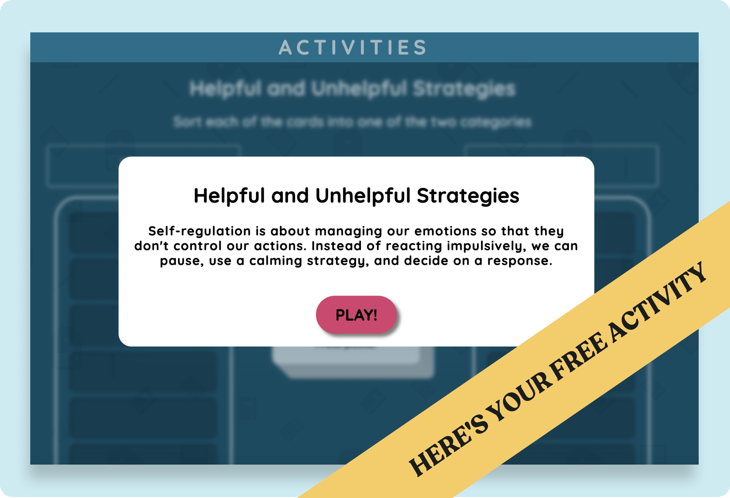 High School Staying Calm Interactive Activity: Helpful and Unhelpful ...