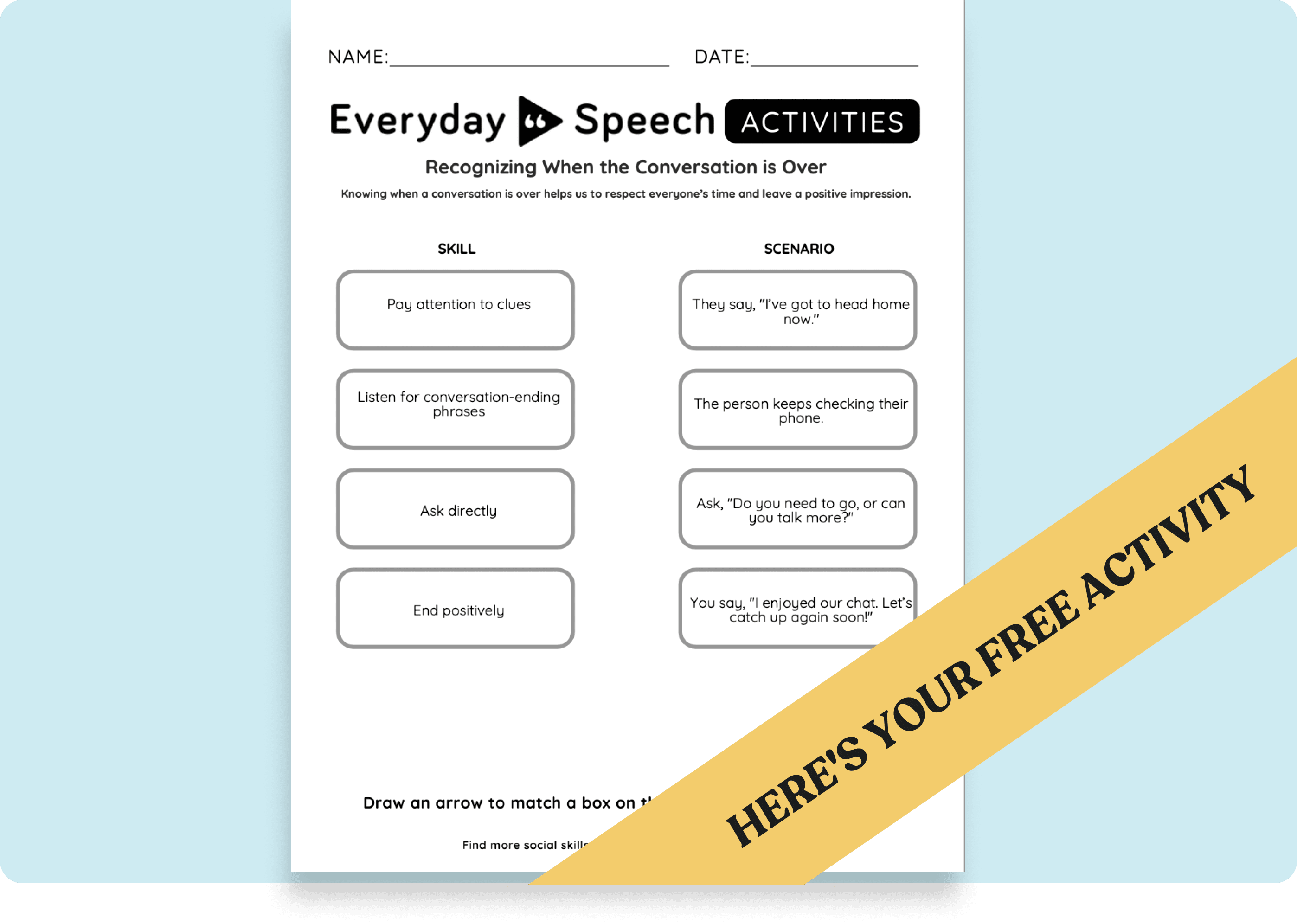 Elementary Conversation Skills Lesson: Knowing When a Conversation is ...