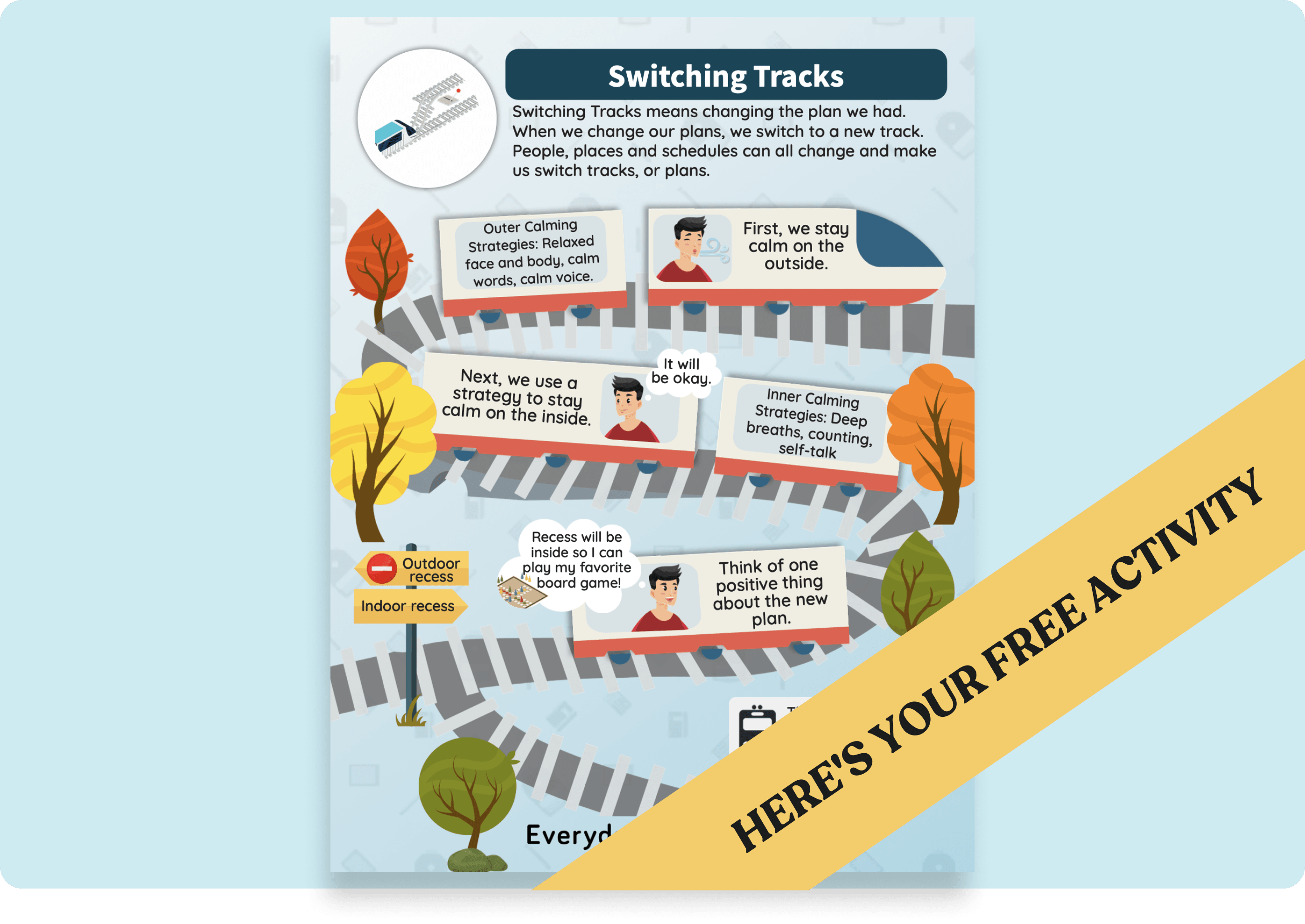 Pre-K & Kindergarten Switching Tracks Goal Poster: Switching Tracks ...
