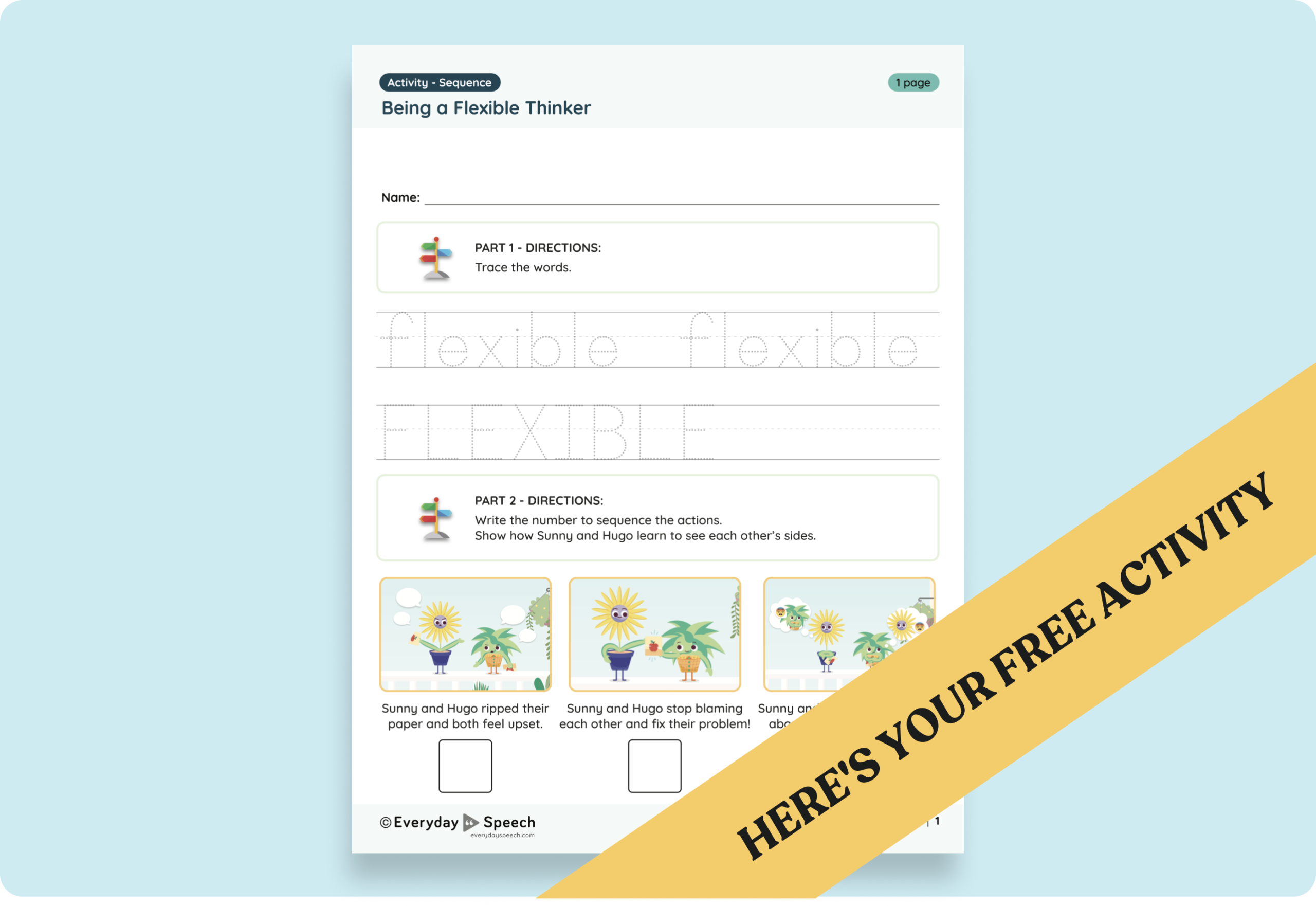 Pre-K & Kindergarten Perspective Taking PDF: Being a Flexible Thinker ...