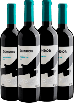 Kit 4 Condor Peak Sweet Red Wine Suave | 28,90 cada garrafa