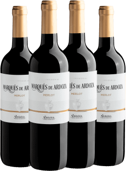 Kit 4 Marqués de Ardoza Merlot por R$44,90 cada garrafa