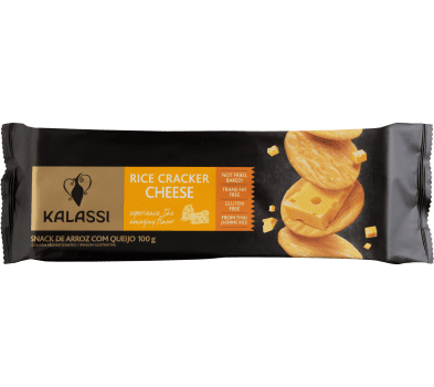 Snack de Arroz com Queijo Rice Cracker Cheese Kalassi - 100g