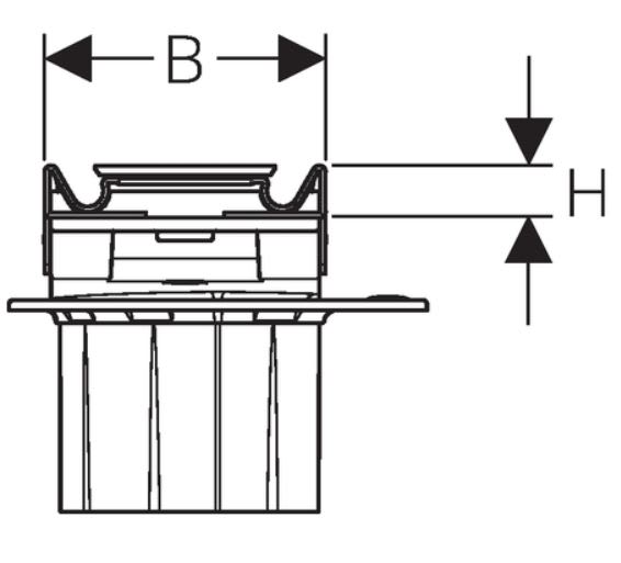 Geberit CleanLine60 golvränna, 300-1300 mm, fri placering, rostfritt ...