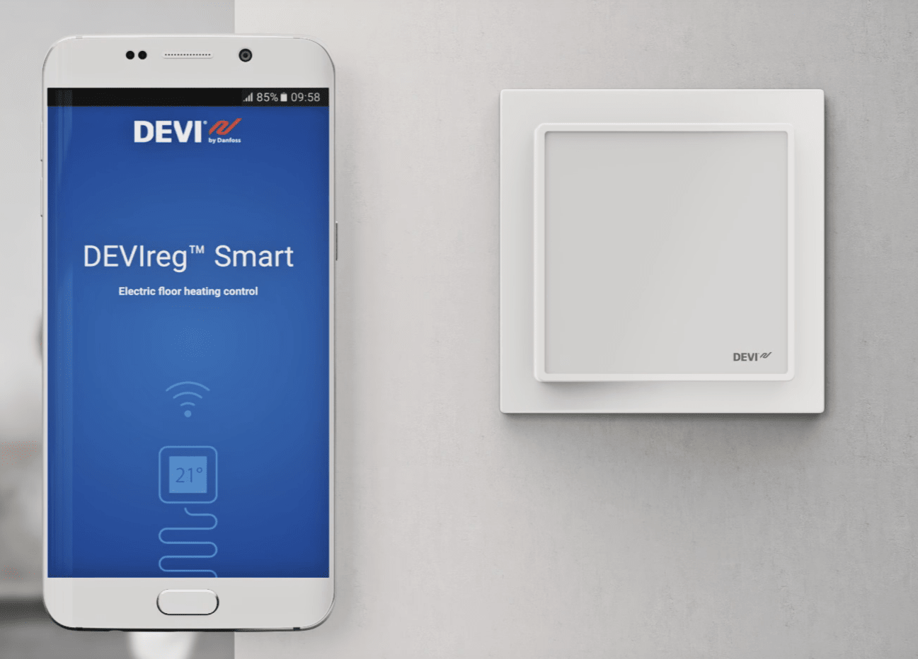 DEVIreg Smart Termostat med WiFi, Hvid | 140F1141 | BilligVVS.dk