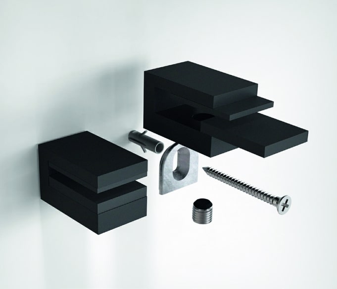 Frost Quadra hyldeholder, 2 stk., sort | Q300403775