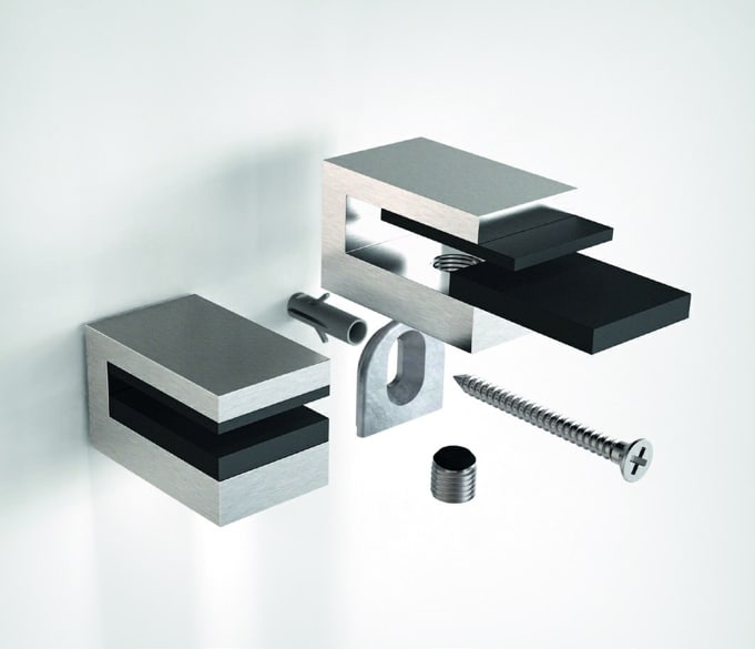 Frost Quadra hyldeholder, 2 stk., rustfrit stål | Q300403710