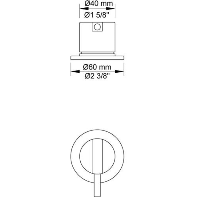 Vola SC1 kararmatur, stål | SC1-40