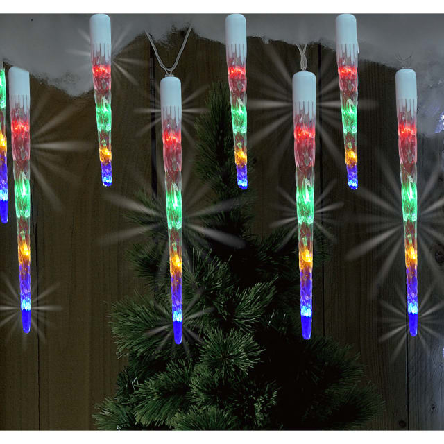 Veli Line istapper udendørs lyskæde, farvet lys | VL 41031