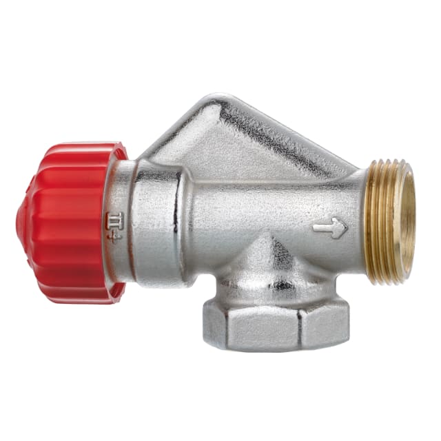 Imi Heimeier TA Calypso TRV-3 radiatorventil, omvendt vinkelløp, 1/2 ...