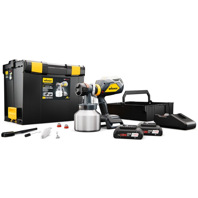 Wagner Spraytech FinishControl 4000 sprøjtepistol, inkl. 2 x 18V ...