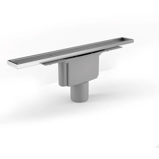 Purus Line Tile Insert komplett gulvsluk, 900 mm, Ø75 mm, rustfritt ...