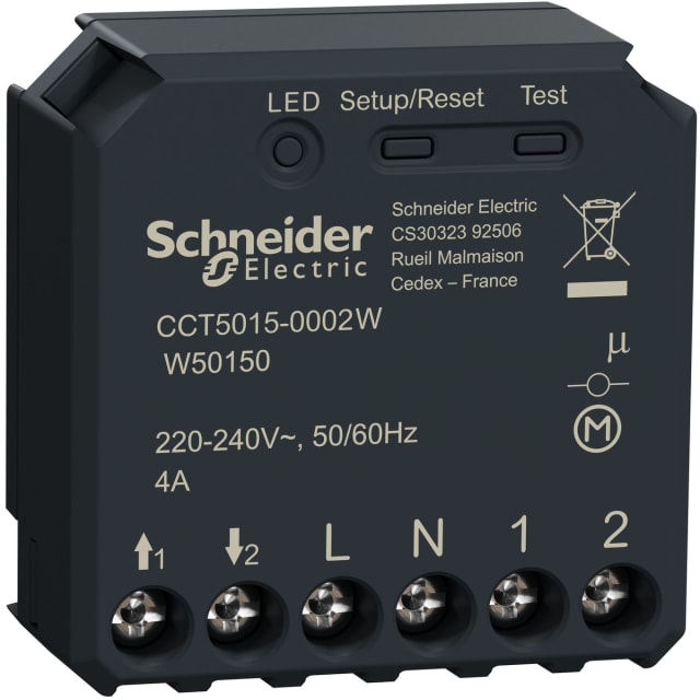 Schneider Wiser Zigbee relæ | Styr dine persienner trådløst | Køb nu