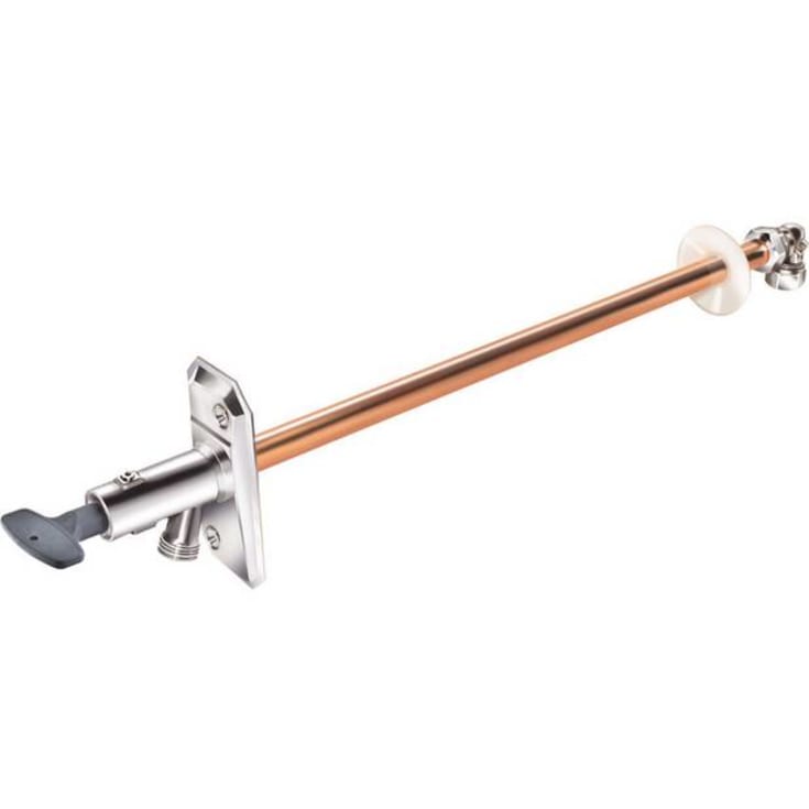 Gustavsberg utekran til 30–40 cm vegg, krom | FG0105062