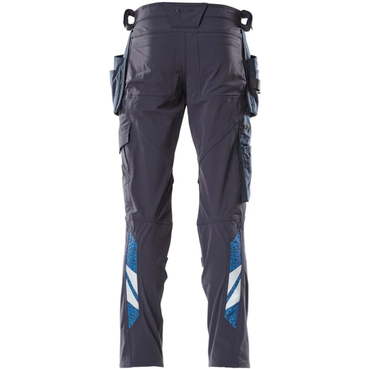 Mascot Accelerate arbetsbyxor med stretch, marinblå, st 90C50 | 18031 ...