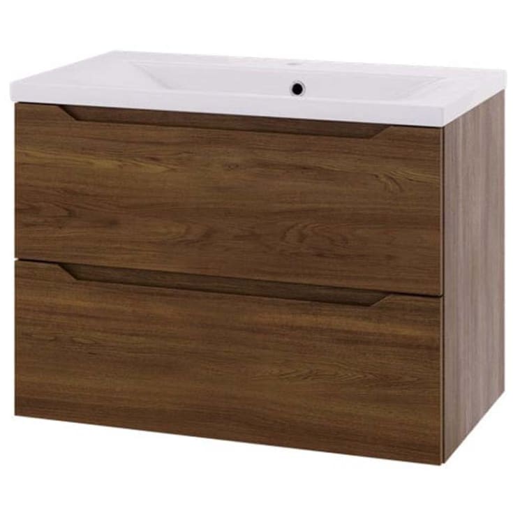 Linn Bad Emma servantskap, 2 Skuffer, 80x45,7x57 cm, mørk eik | 130808