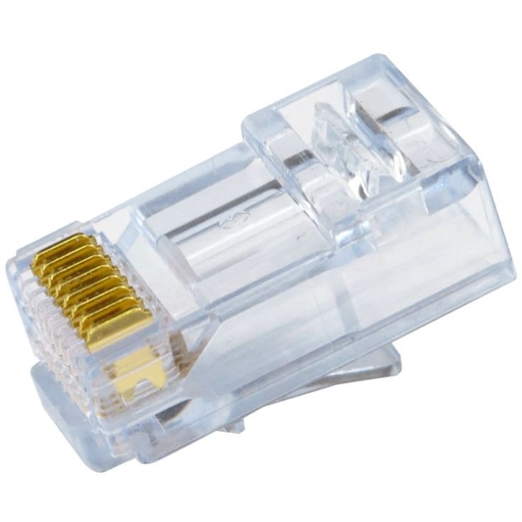Simply45 RJ45 gennemkørsel stik CAT.6/6A uskærmet, blå, 20-pak | 503325