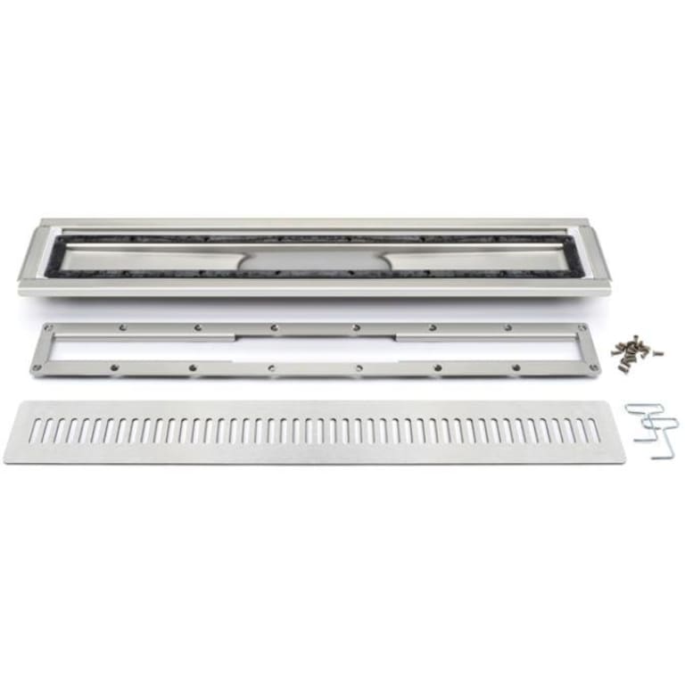 Unidrain 4004 afløbsarmatur, 700 mm, til vinyl, med rist, fritliggende ...