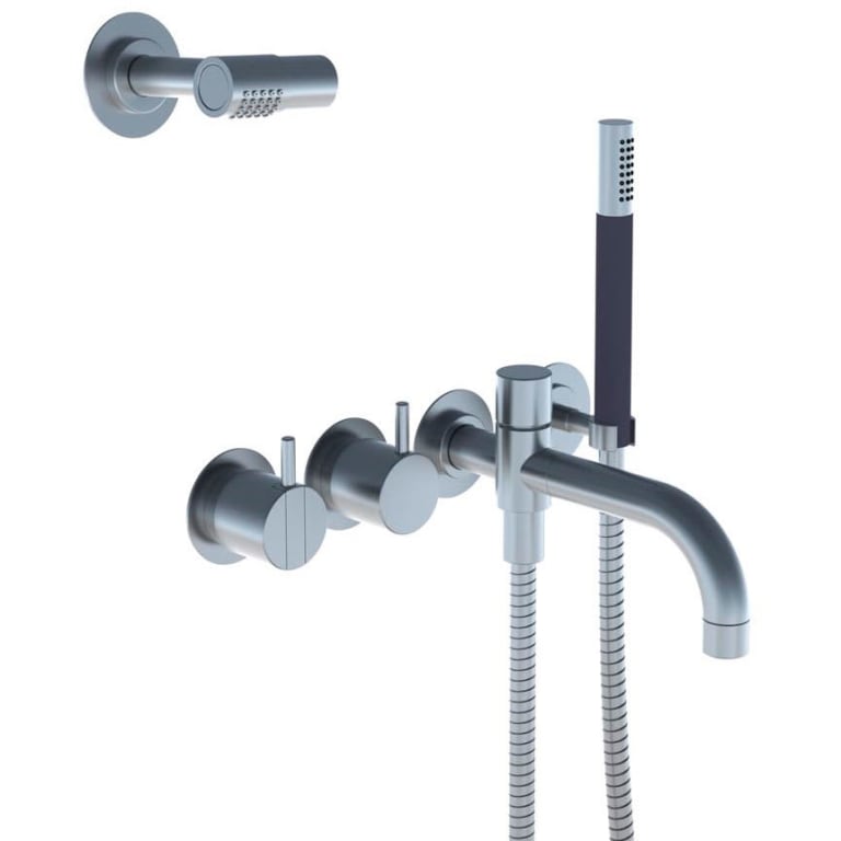 Vola 2441DT8-081 badkarsblandare med duschset,mässing | 2441DT8-081-19