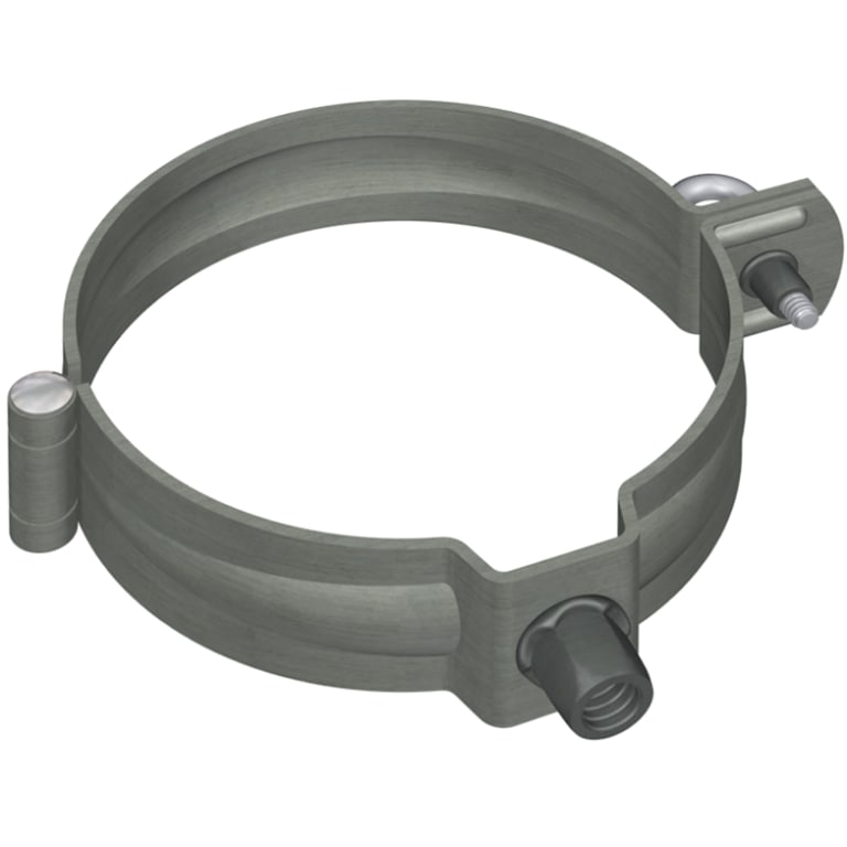 Rheinzink rørholder 80 mm, skifergrå, zink | 35354229