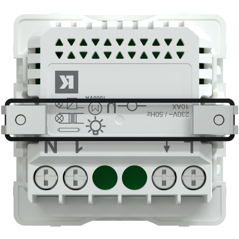 LK Fuga afbryder med timer, 1 modul, hvid | 506D6610