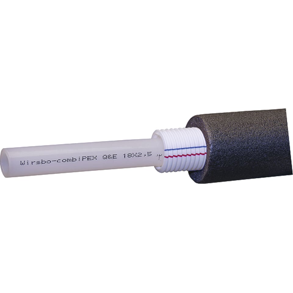 50 meter Uponor universal pex rör-i-rör med isolering til vatten och ...