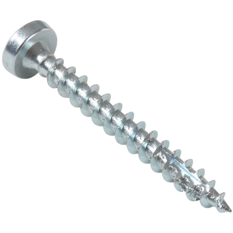 NKT Elforzinket spånskrue, med panhoved, 5,0x70 mm, 100 stk | 153712