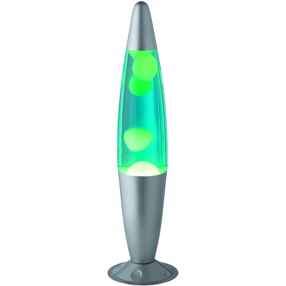 Trio Lighting Lava klassisk lavalampa, grön lava | R50071116