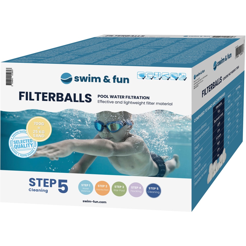 Swim & Fun Filterballs filterkugler, 700 gram | 1069
