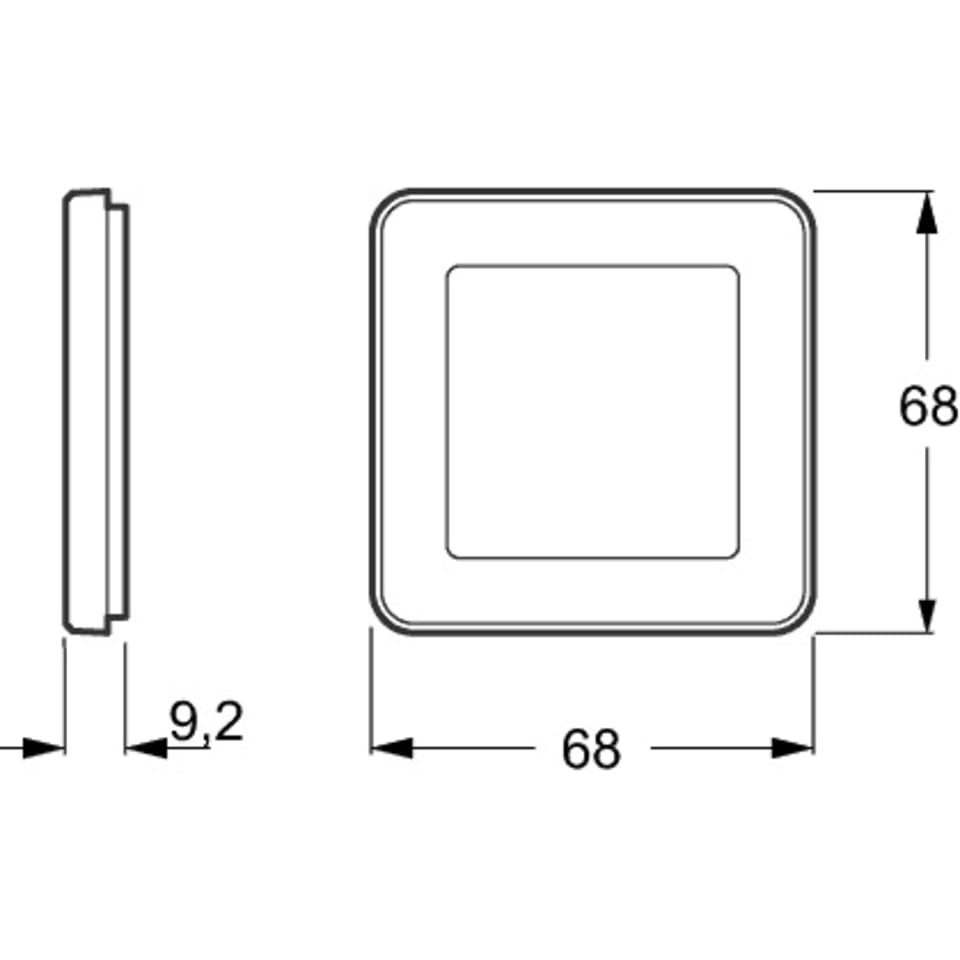 LK Fuga Choice Designramme, 1M, Transparent inkl. 6 farvevalg ...